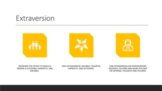 Big Five Personality Traits and OCEAN Components | PPTX