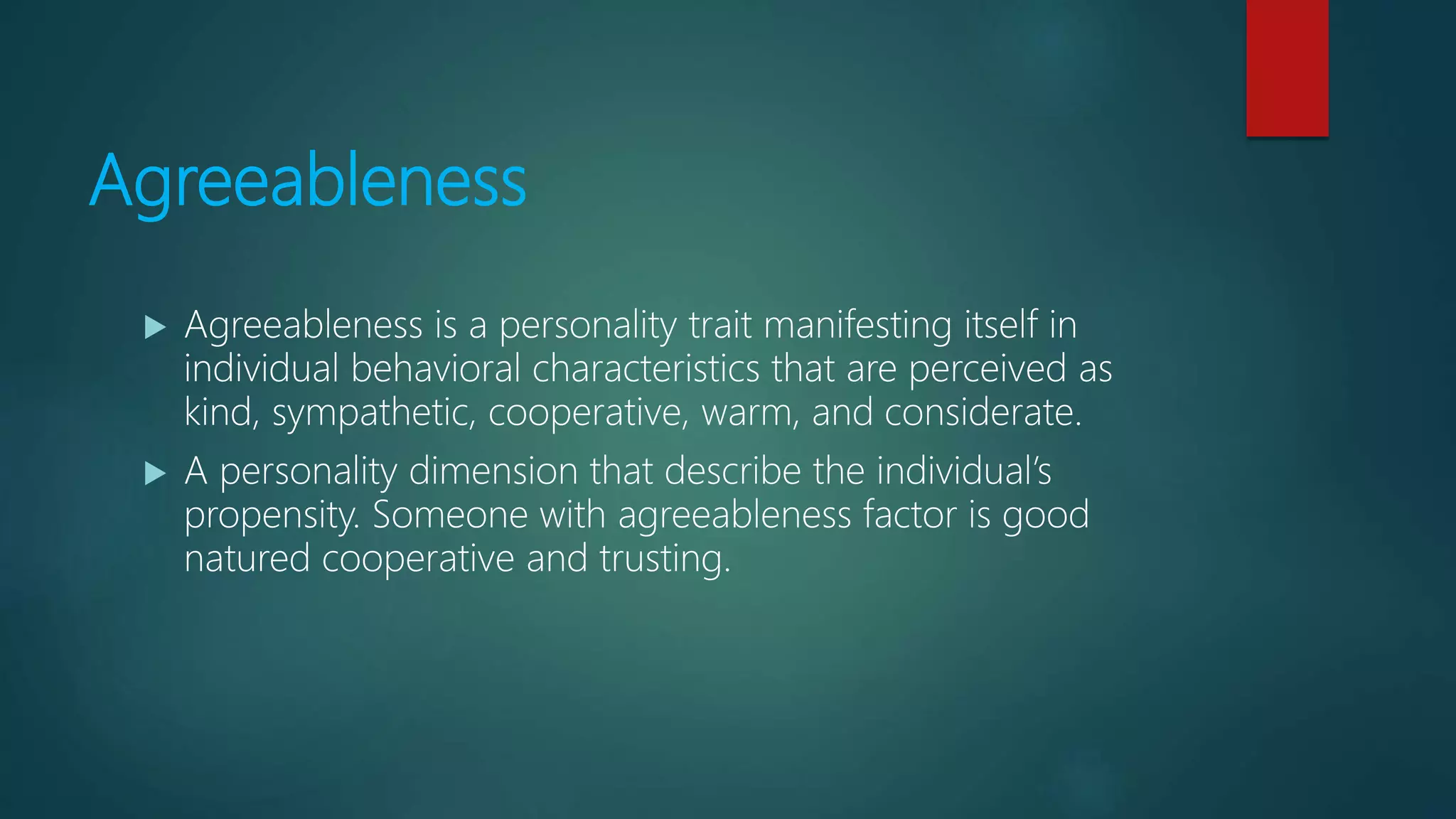 Big five theory slides | PPTX