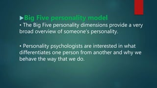 Big five theory slides | PPT