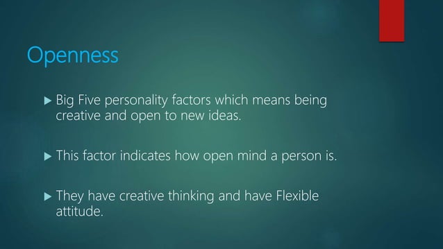 Big five theory slides | PPT