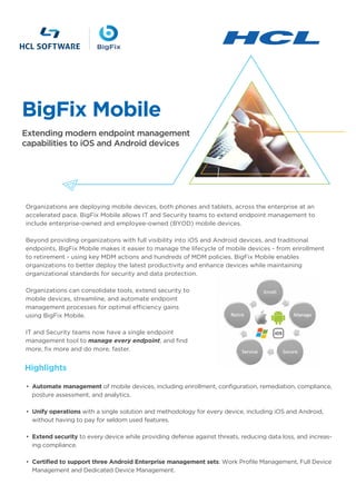 BigFix Mobile- Extending modern endpoint management capabilities to iOS ...