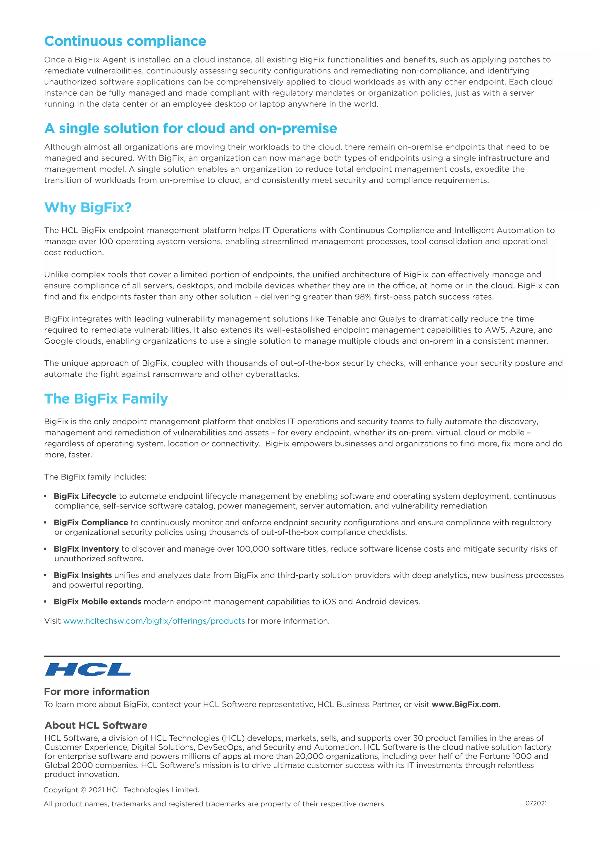 Bigfix Multicloud Management | PDF