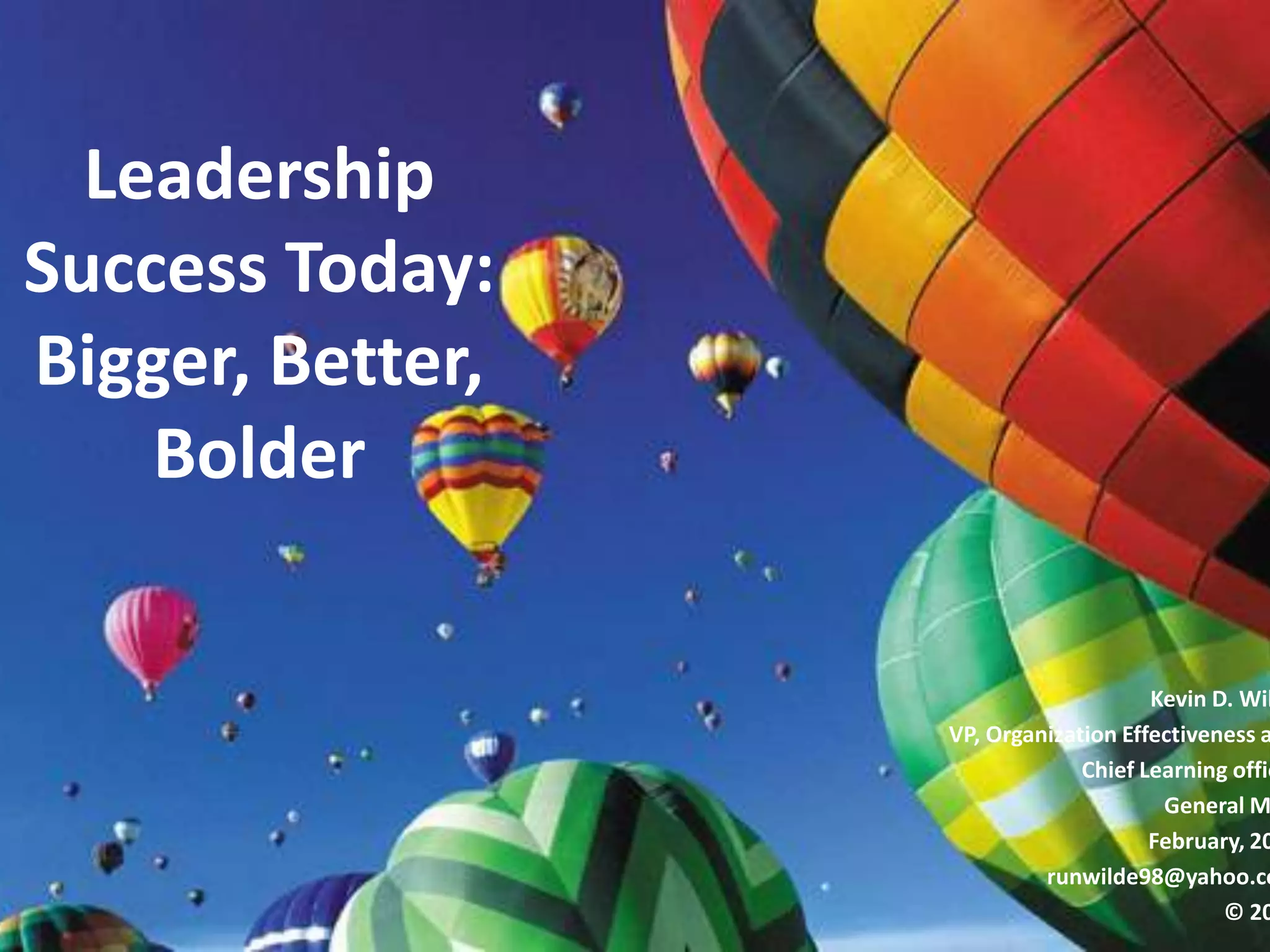 Bigger better bolder leadership key slider | PPTX