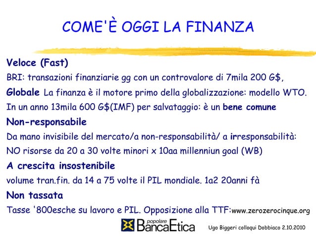 slow money, ethical finance | PPT