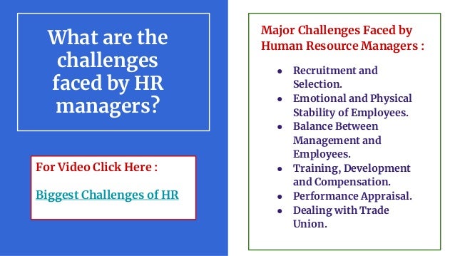Biggest Challenges of HR