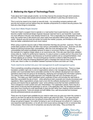 Biggest info security mistakes security innovation inc. | PDF