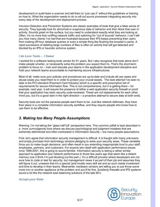 Biggest info security mistakes security innovation inc. | PDF