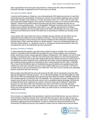 Biggest info security mistakes security innovation inc. | PDF