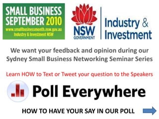 Biggest Networking Challenge POLL | PPT