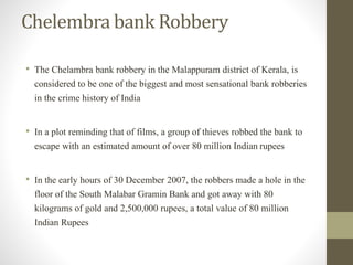 Unsolved Robbery Cases in India | PPTX
