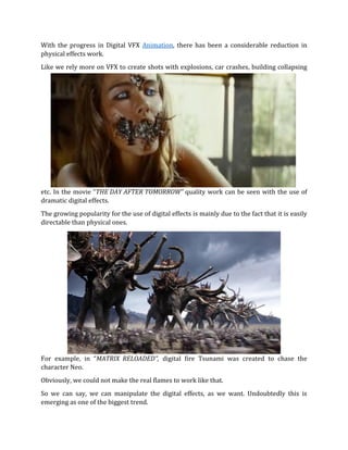 LATEST TECHNIQUES & TRENDS USED IN VFX | PDF