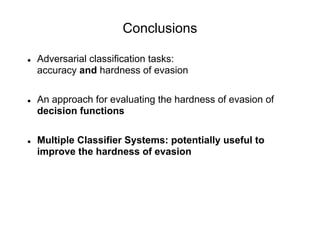 Multiple Classifier Systems for Adversarial Classification Tasks | PDF