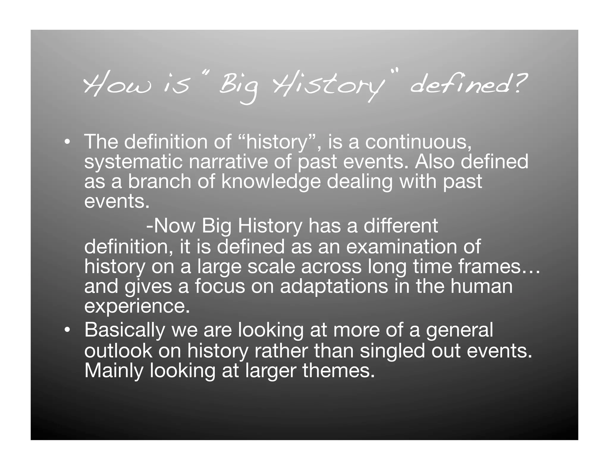 Theme 1- BIG HISTORY | PDF