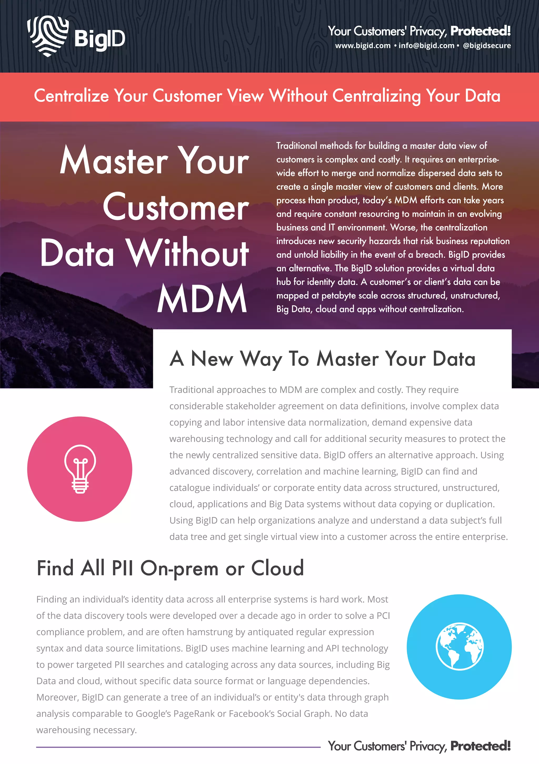 BigID Virtual MDM Data Sheet | PDF