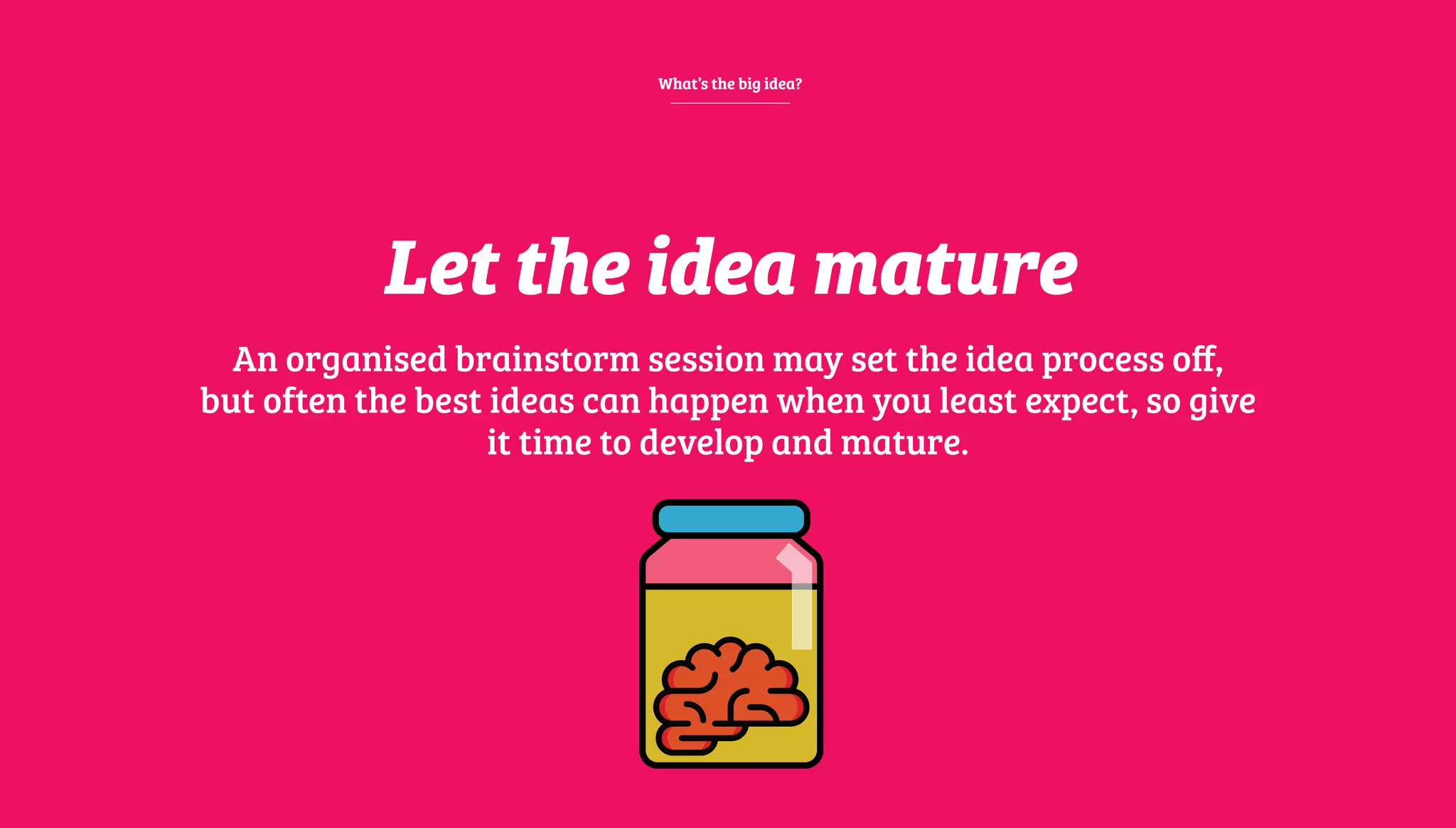 Whats the Big idea ? | PPT