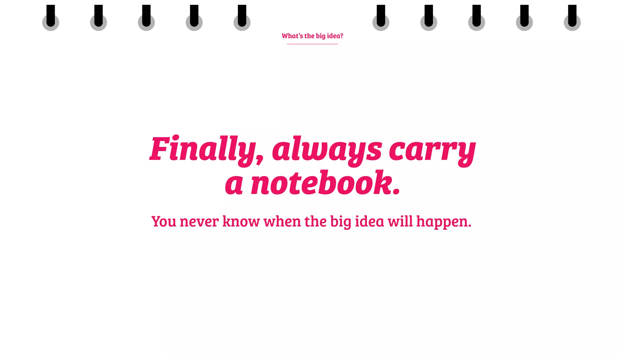 Whats the Big idea ? | PPT