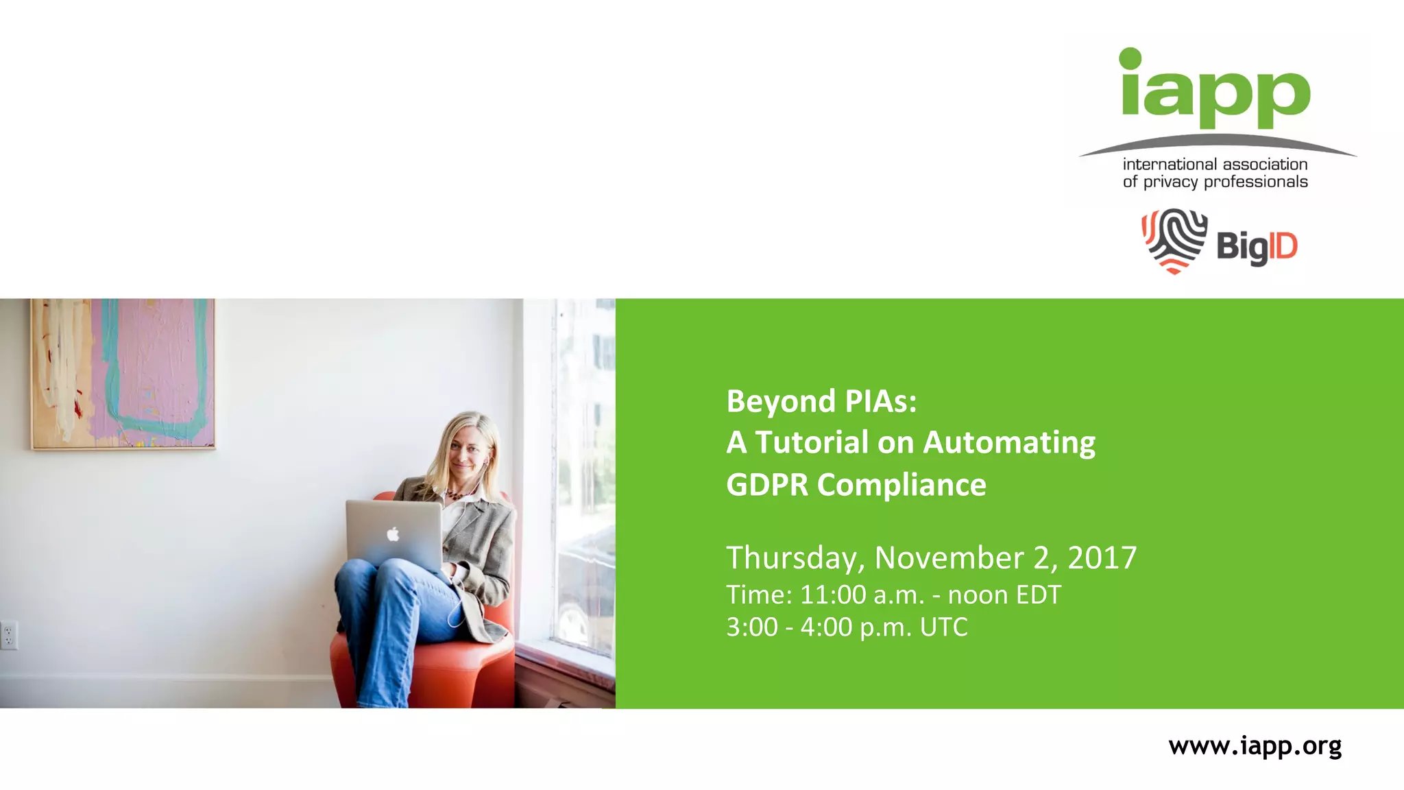 BigID IAPP webinar on data-driven enterprise privacy management | PDF ...