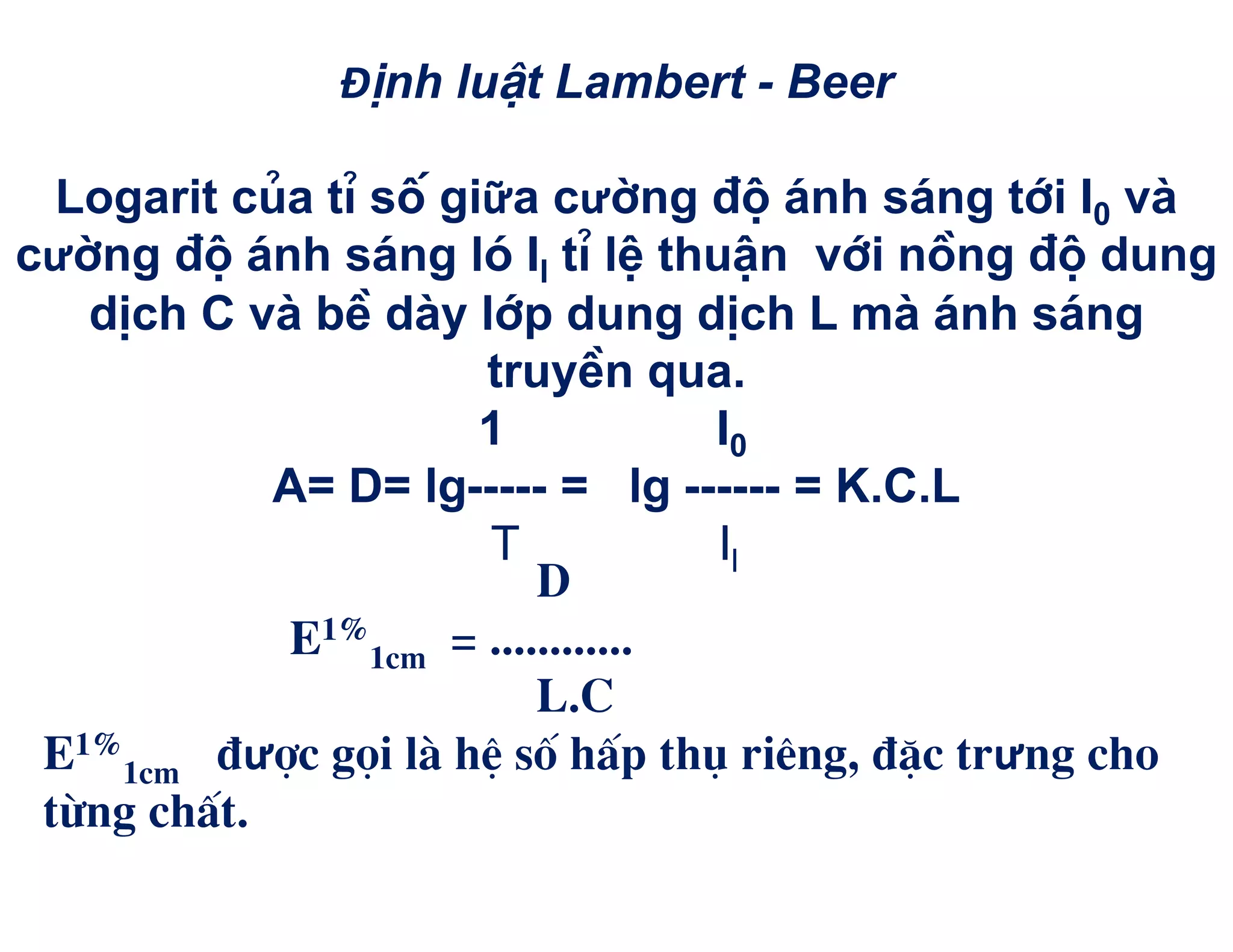 BÀI GIẢNG HÓA DƯỢC PHƯƠNG PHÁP PHÂN TÍCH CÔNG CỤ - XỬ LÝ SỐ LIỆU THỰC ...