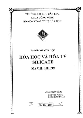 Bài giảng môn học hóa học và hóa lý silicate.pdf