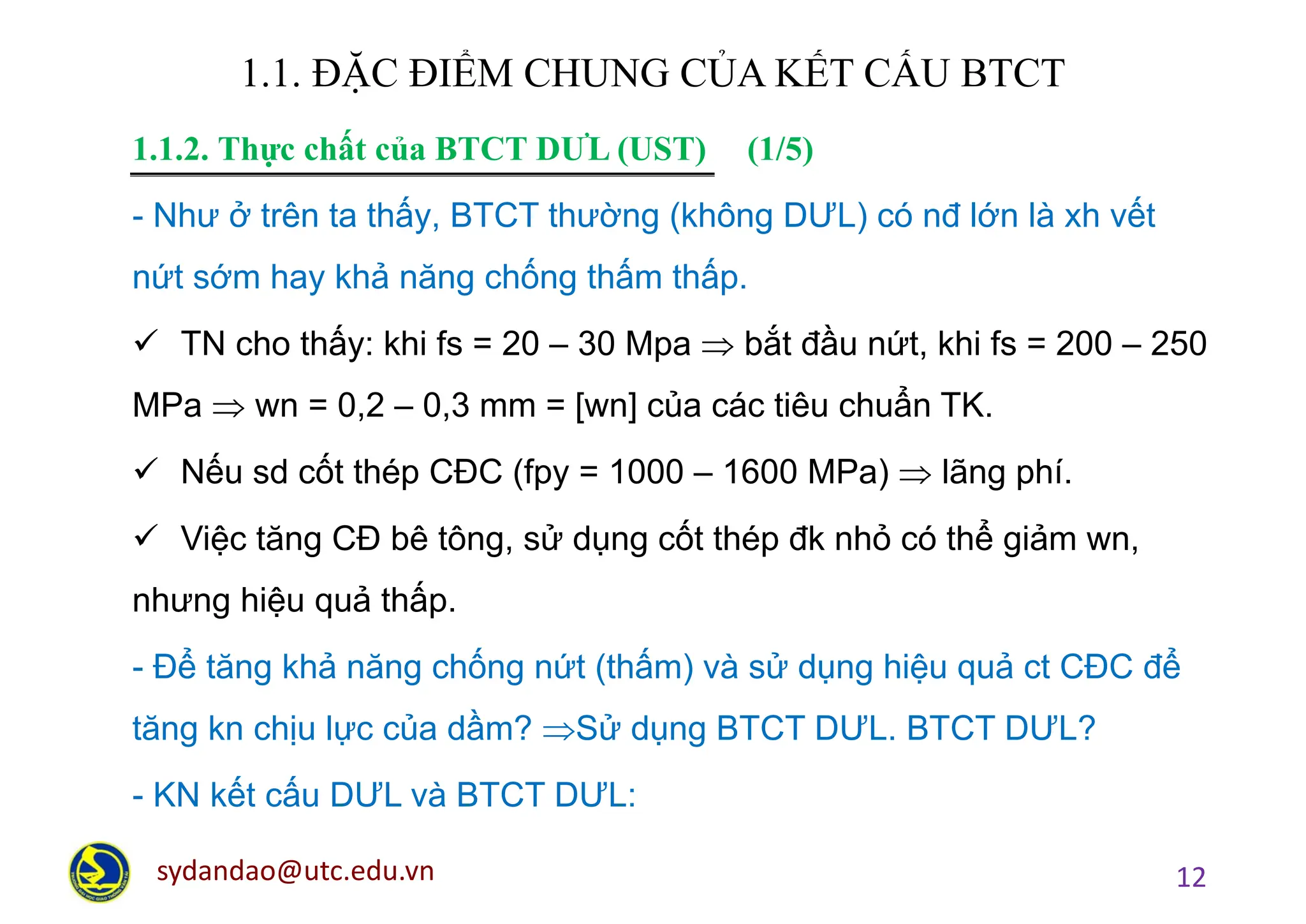 Bài giảng môn học Kết cấu bê tông cốt thép (theo 22TCN 272-05) Chương 1 - TS. Đào Sỹ Đán.pdf