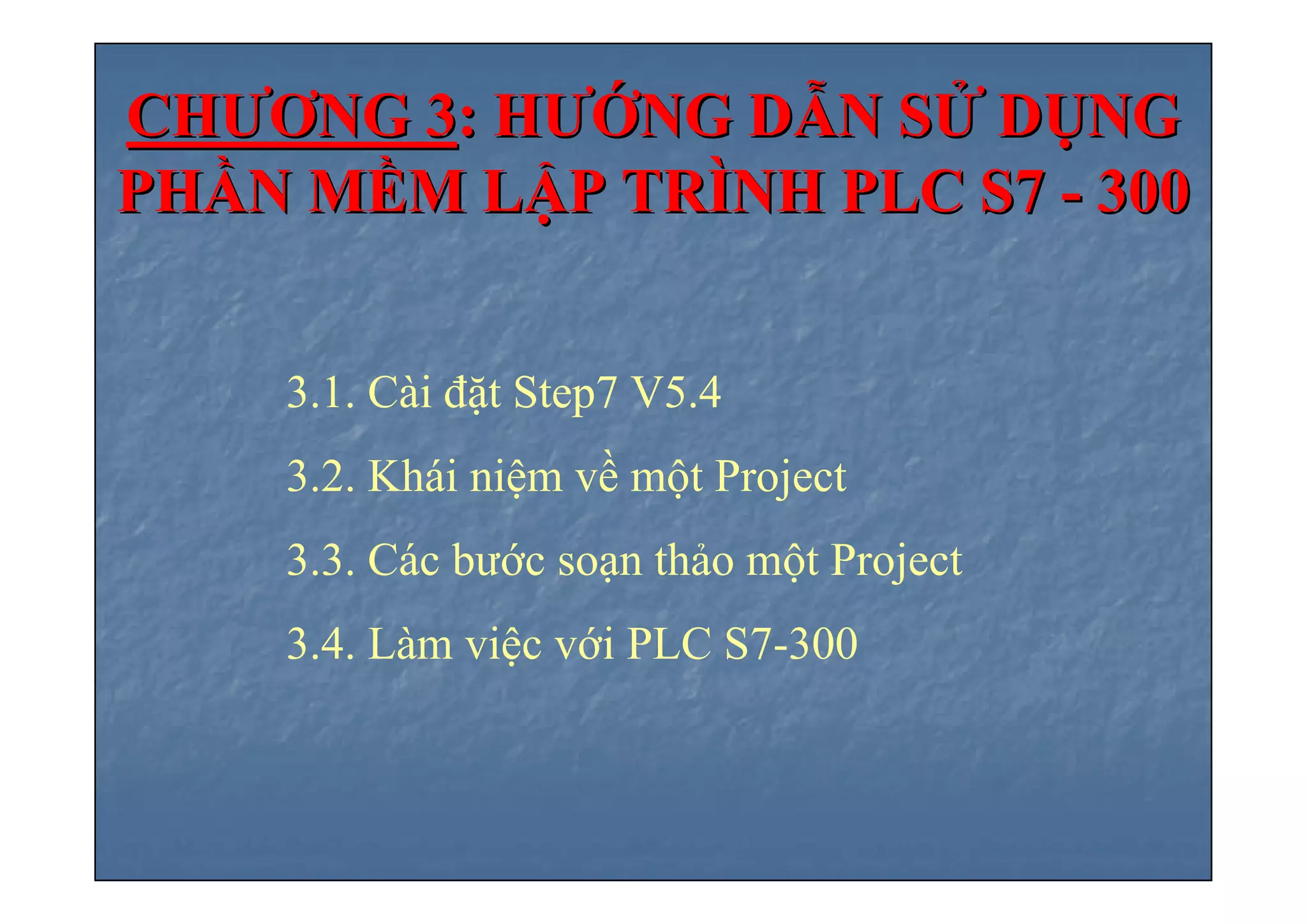 Bài giảng môn học siemens plc s7 – 300 | PDF