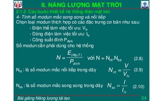 Bài giảng năng lượng tái tạo | PDF