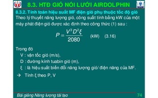 Bài giảng năng lượng tái tạo | PDF