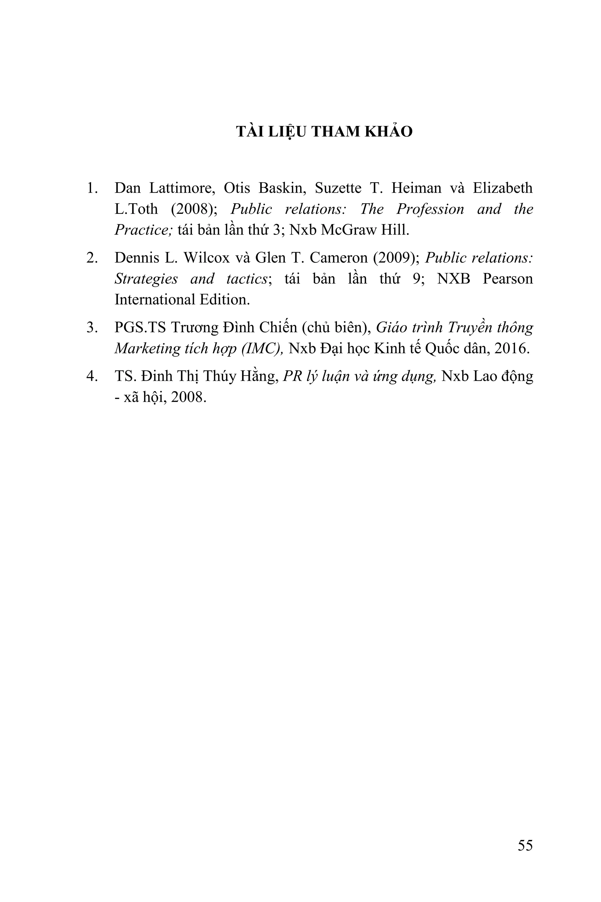 Bài Giảng Quan Hệ Công Chúng (NXB Kinh Tế Quốc Dân 2017) - Nguyễn Đình ...