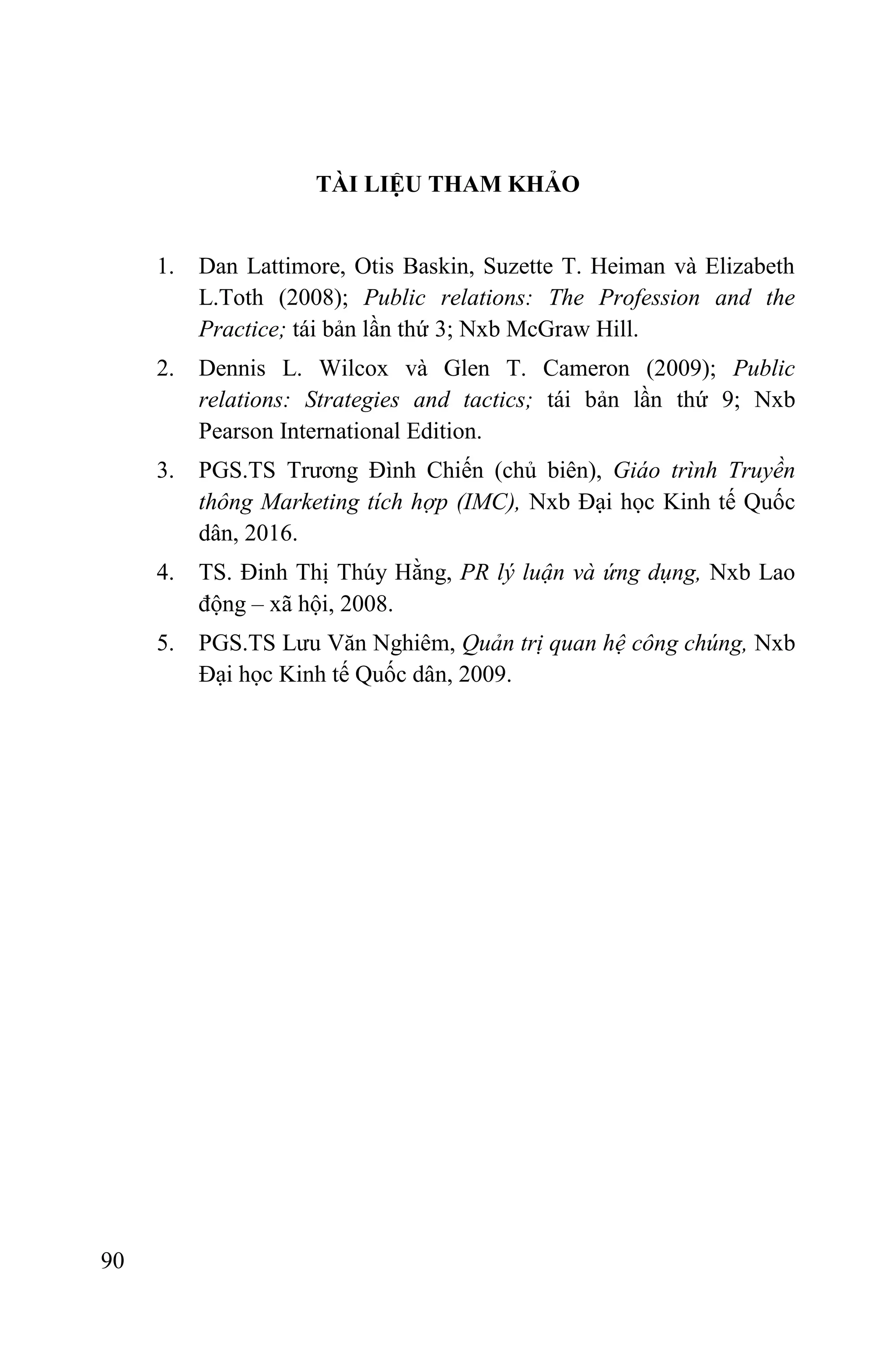 Bài Giảng Quan Hệ Công Chúng (NXB Kinh Tế Quốc Dân 2017) - Nguyễn Đình ...