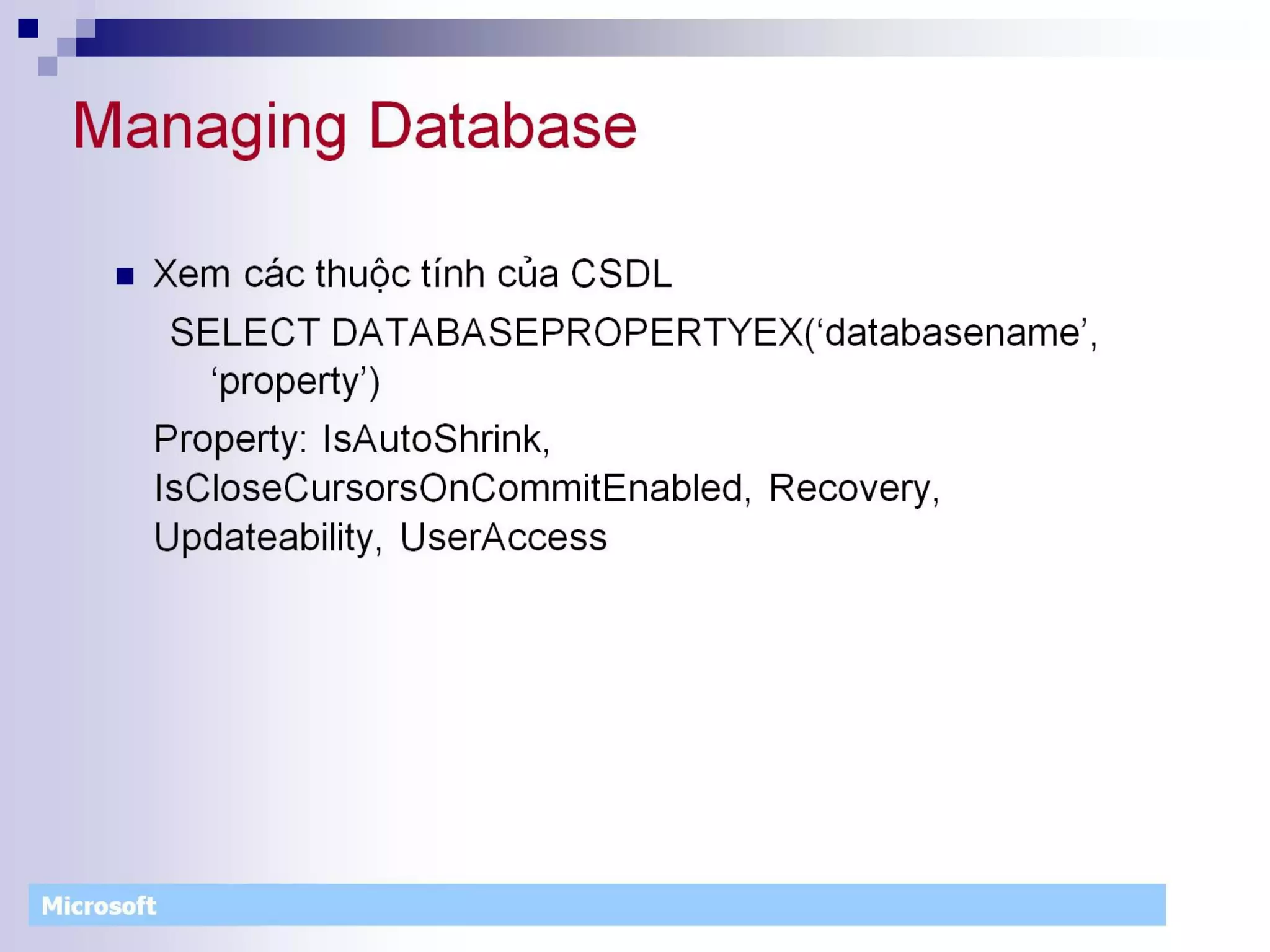 Bài giảng sql server 2008 | PDF