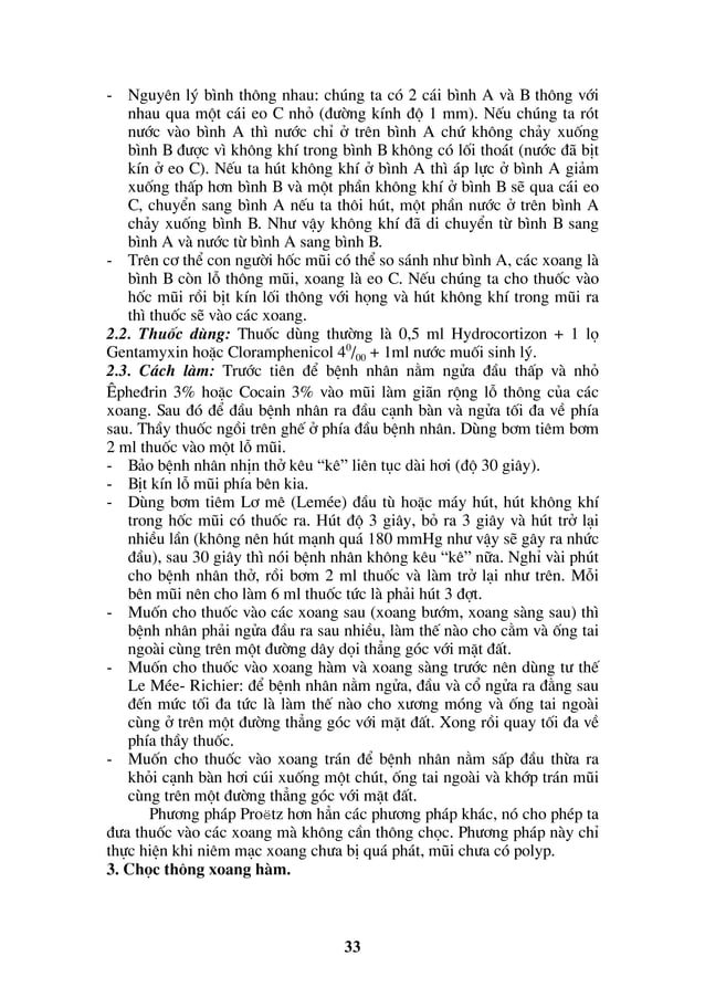 BÀI GIẢNG TAI MŨI HỌNG THỰC HÀNH _ HV QUÂN Y | PDF