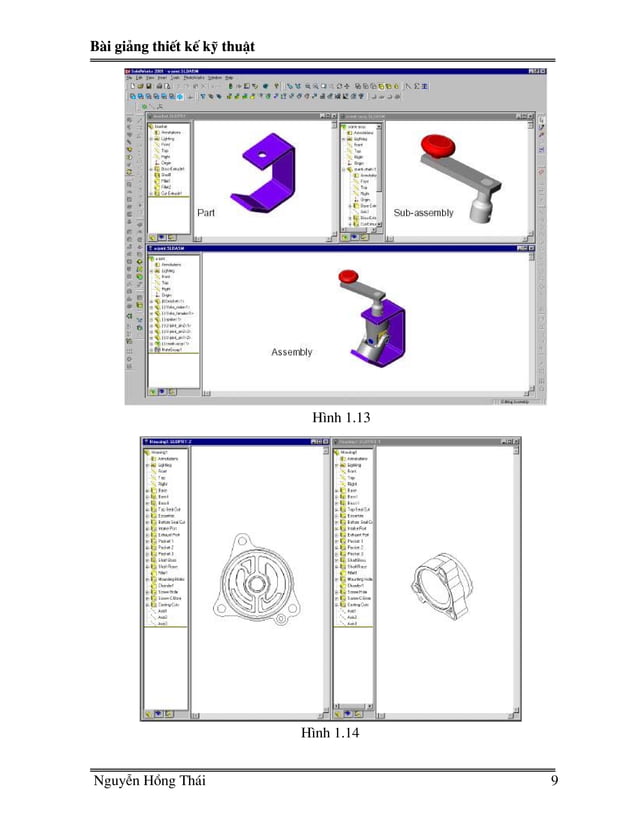 Bài giảng thiết kế kỹ thuật solidworks nguyễn hồng thái, 132 trang | PDF