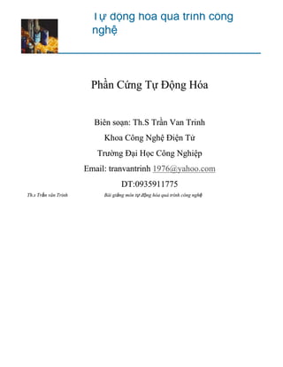 Bài giảng tự động hóa quá trình công nghệ | PDF