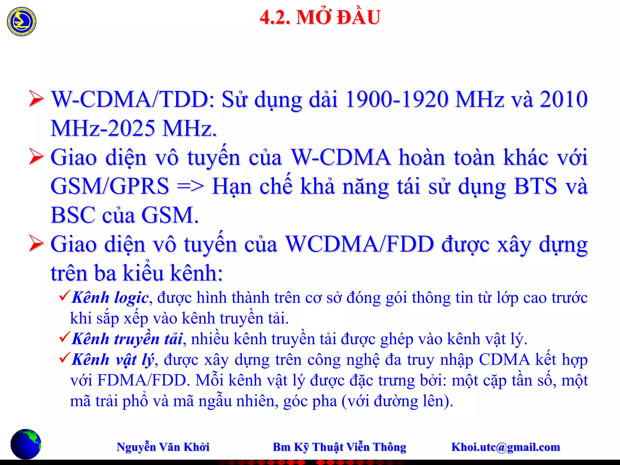 Bài giảng wcdma | PDF