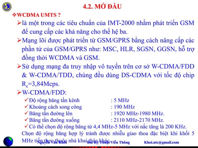Bài giảng wcdma | PDF