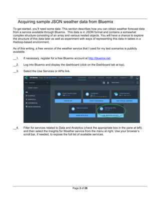 Big Data: Querying complex JSON data with BigInsights and Hadoop | PDF