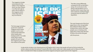 Big Issue Front Cover Analysis | PPT