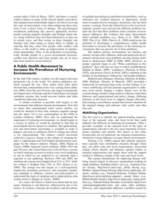 Biglan et al the critical role of nurturing environments for promoting human well being 257 | PDF