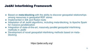 Big linked geospatial data tools in ExtremeEarth-phiweek19 | PPT