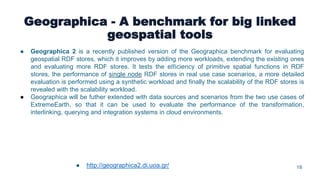 Big linked geospatial data tools in ExtremeEarth-phiweek19 | PPT