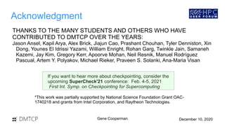 Checkpointing the Uncheckpointable | PPT