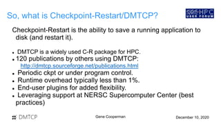 Checkpointing the Uncheckpointable | PPT