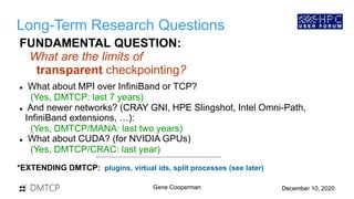 Checkpointing the Uncheckpointable | PPT