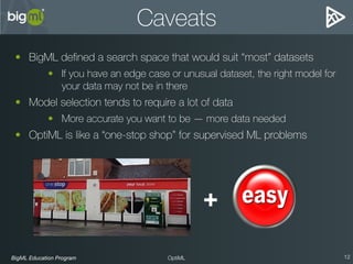 BigML Education - OptiML | PPT