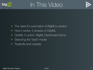 BigML Education - OptiML | PPT