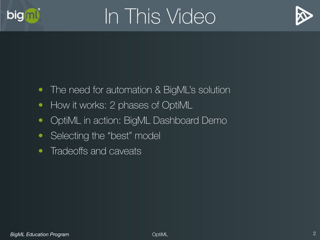 BigML Education - OptiML | PPT
