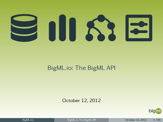 BigML.io - The BigML API | PDF