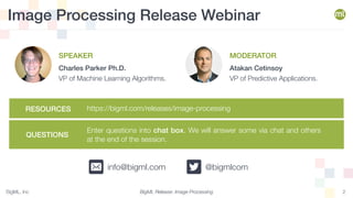 BigML Release: Image Processing | PPT