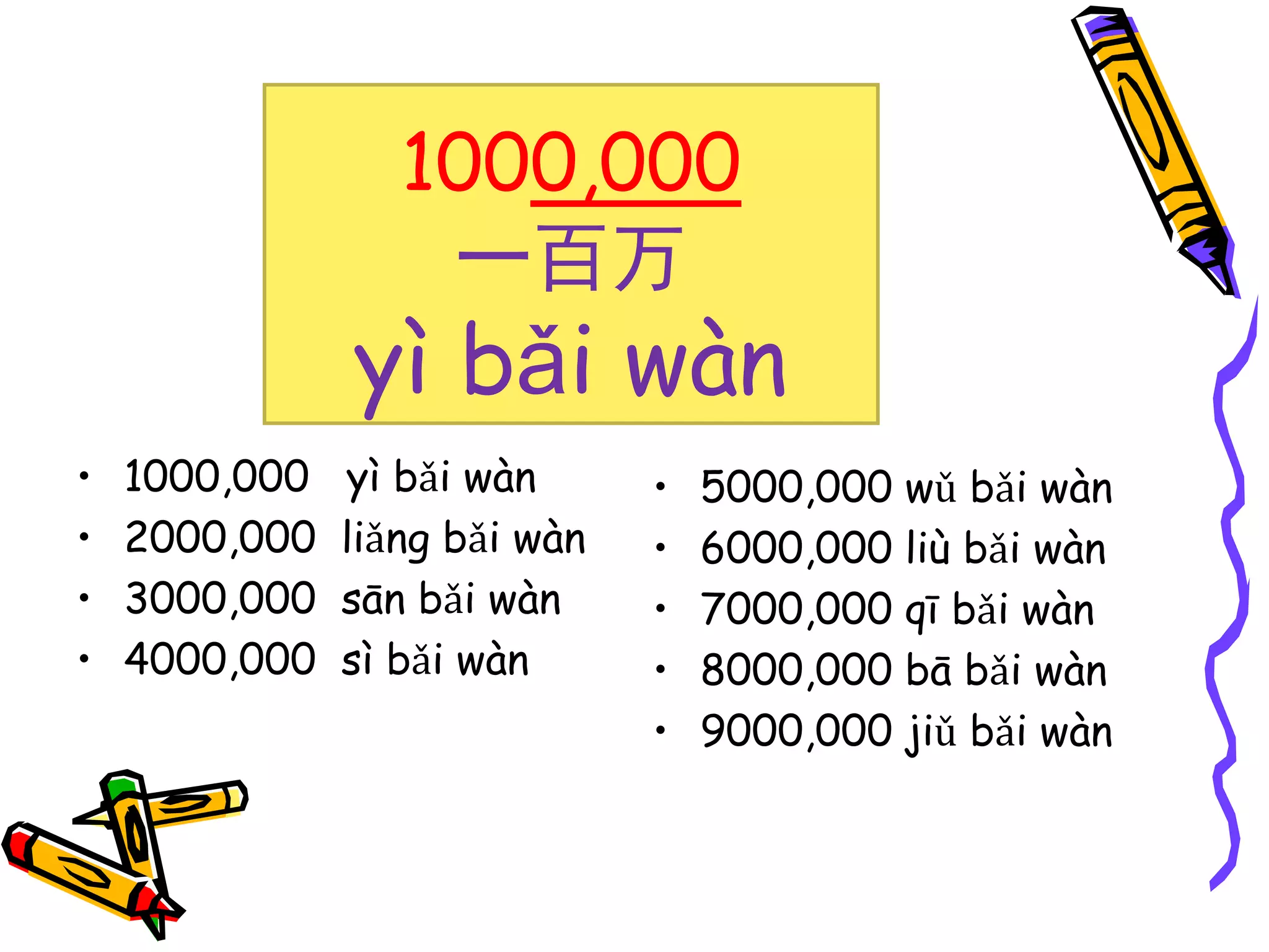 Big numbers in chinese | PPTX