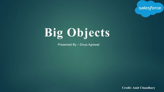 Big objects in Salesforce Technology | PPTX